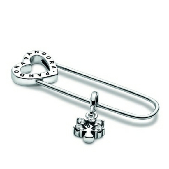 Pandora | Jewelry | New Pandora Safety Pin Brooch | Poshmark